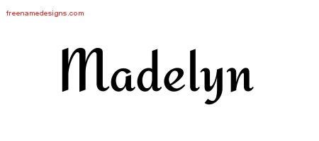 Calligraphic Stylish Name Tattoo Designs Madelyn Download Free Free