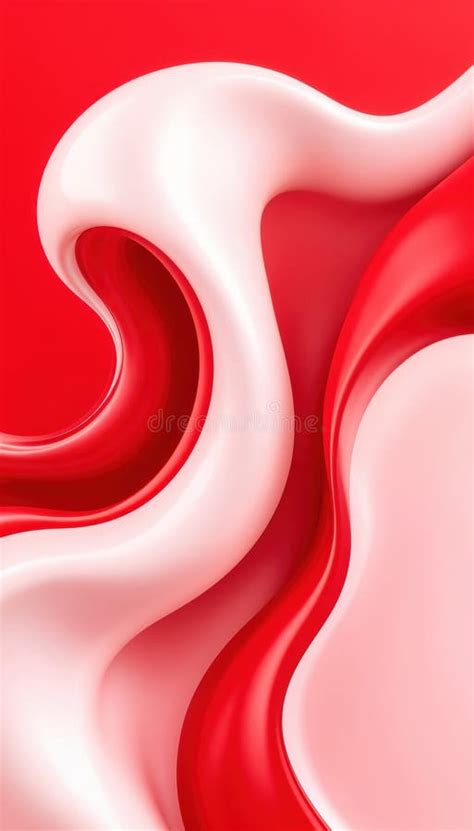 Crimson Flow A Fusion Of Elegance And Futurism Stock Illustration Illustration Of Crimson