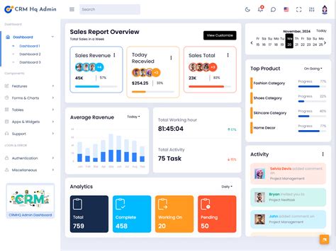 Explore Our Crmhq Tailwind Css Admin Template For Crm Management