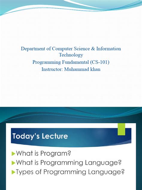 Programming Lang Pdf Computers