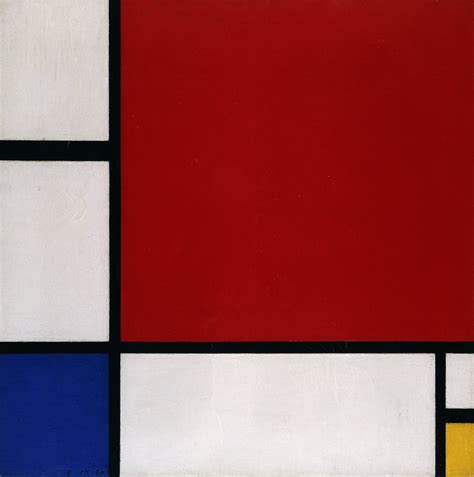 Composizione Con Rosso Blu E Giallo Piet Mondrian
