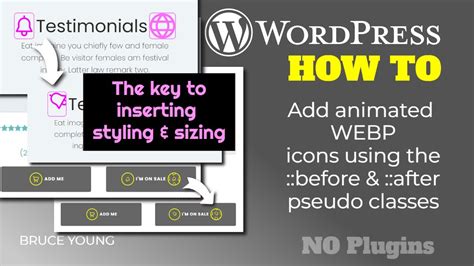 Add Animated Webp Images Using Css Pseudo Classes Before And After