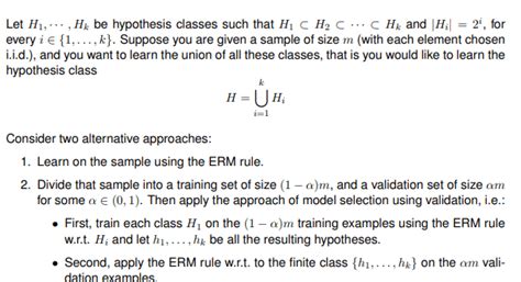 empirical risk minimization [machine learning theory erm] r