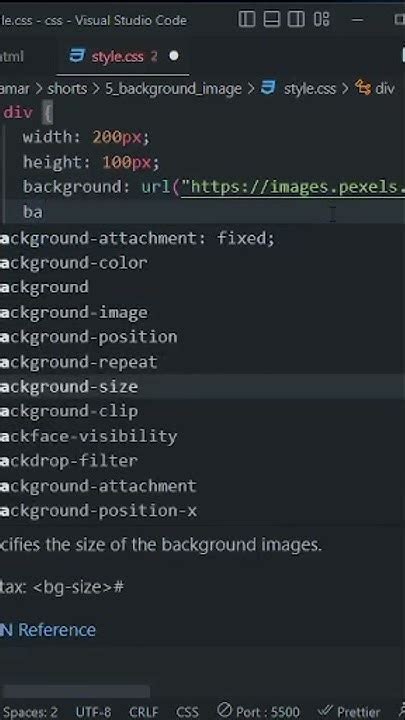 Better Way To Add Background Image To Div Using Css Coding Shorts