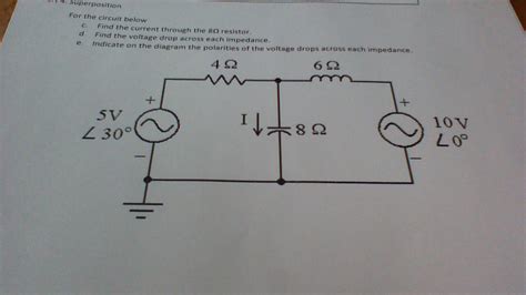 Solved Superposition For The Circuit Below Find The Current Chegg