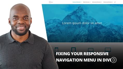 Fixing Your Responsive Navigation Menu In Divi YouTube
