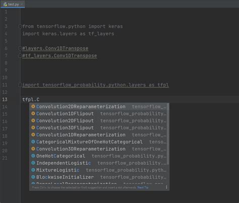 Tensorflow Probability Layers Cannot Prompt Related Network Layers Issue Tensorflow