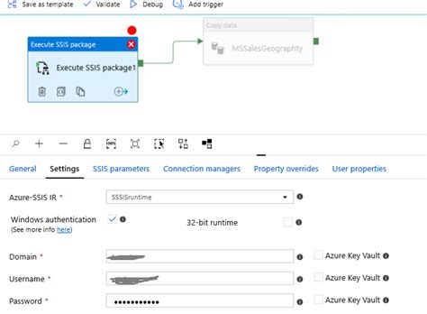 Can T Connect Using Windows Authentication To Azure Cube Over Azure SSIS SSIS Run Time Created