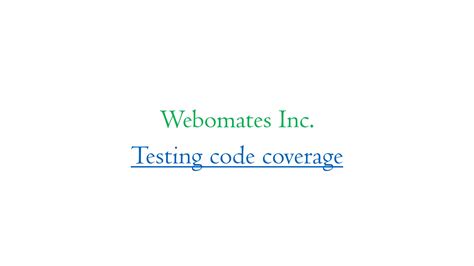 testing code coverage pdf