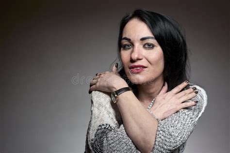 Portrait Of Sensual Brunette Stock Photo Image Of Posing Person 242644072