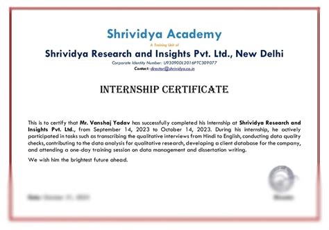 Vanshaj Yadav On Linkedin Internship Dataanalysis Research Experience Project
