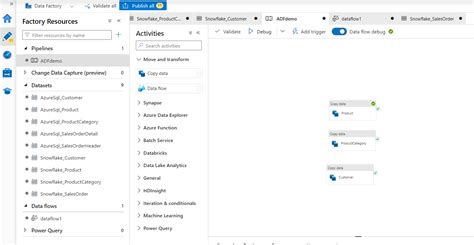 getting started with azure data factory and snowflake