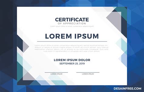 Download Mentahan Desain Piagam Penghargaan Elegan Dan Minimalis Format Cdr Desain Free