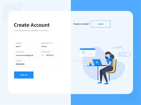 Create Account Screen Designs Themes Templates And Downloadable Graphic Elements On Dribbble