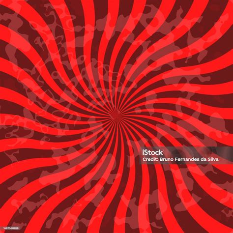 원형 나선형 빨간색 줄무늬 배경 사각형 질감 햇살 방사형 강렬하고 밝은 색상에 대한 스톡 벡터 아트 및 기타 이미지 강렬하고