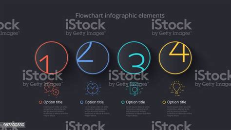 비즈니스 프로세스 차트 4 단계 세그먼트와 인포 그래픽입니다 원 기업 타임 라인 Infograph 요소입니다 회사 프레 젠 테이 션 슬라이드 템플릿입니다 현대 벡터 정보