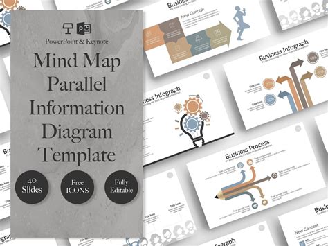 Mind Map Parallel Visualization Diagram Template Work From Home