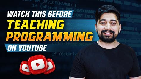Watch This Before Teaching Coding On Youtube Or Course YouTube