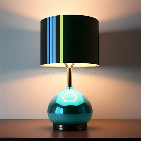Modern Shiny Side Lamp Art Deco Object Stock Image Image Of Design