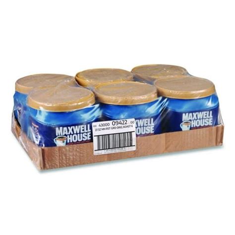 6 Pack Maxwell House Original Roast Ground Coffee 27 5 Oz Canister
