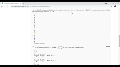 NPTEL Introduction To Machine Learning IITM Assignment Answer August YouTube