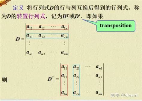 行列式的性质 知乎