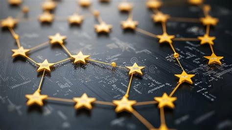 Digital Constellation Of Stars Representing Connectivity Networks And