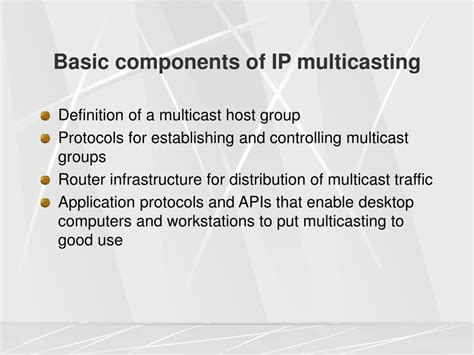 PPT IP Multicast PowerPoint Presentation Free Download ID 327491