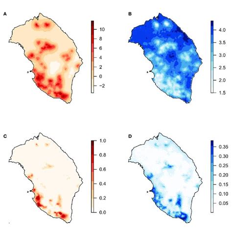 Model With Principal Components And Spatial Effect A Mean And B