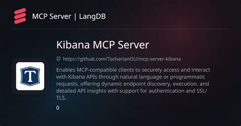 Kibana Mcp Server Langdb