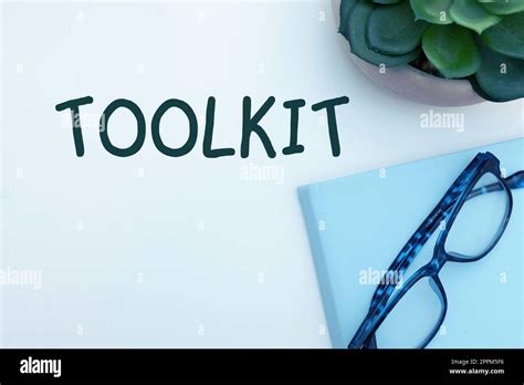 Text Caption Presenting Toolkit Business Approach Set Of Tools Kept In