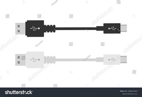 Usb Type C Port Plug Isolated Stock Vector Royalty Free Shutterstock