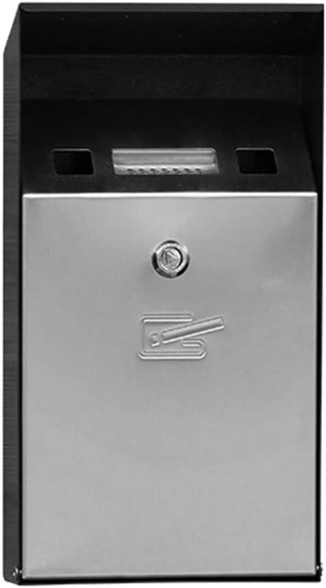Outdoor Ashtray Wall Mounted Cigarette Bin Heavy Duty Stainless Steel