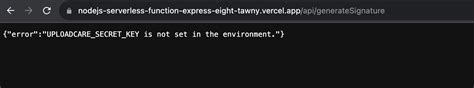 Serverless Signed Uploads With Vercel And Uploadcare Uploadcare