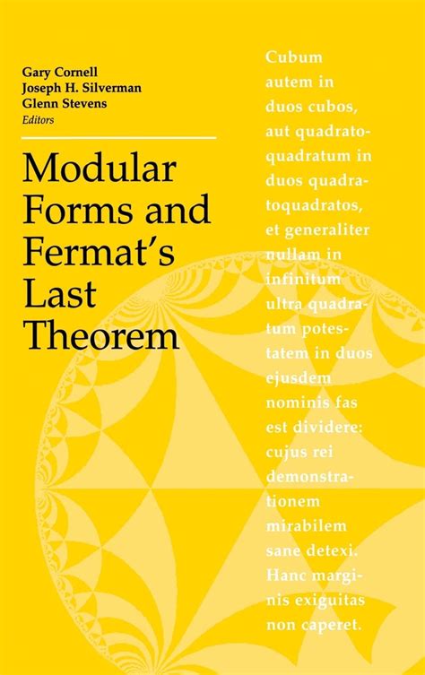 Modular Forms And Fermats Last Theorem Cornell Gary Silverman Joseph H Stevens Glenn