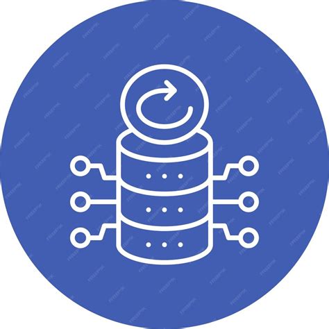 Premium Vector Database Backup Vector Illustration Style