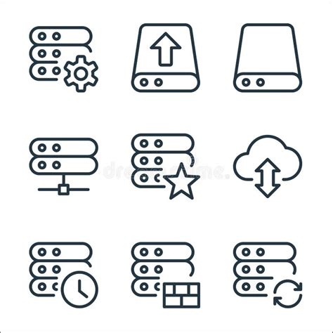 Network Icons Firewall Switch Stock Illustrations 522 Network Icons