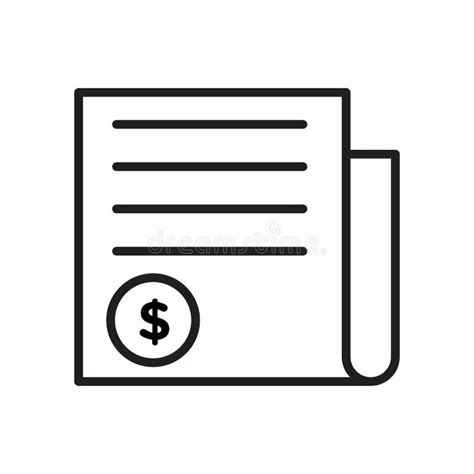 Invoice Icon Stock Vector Illustration Of Symbol Payment 325374832