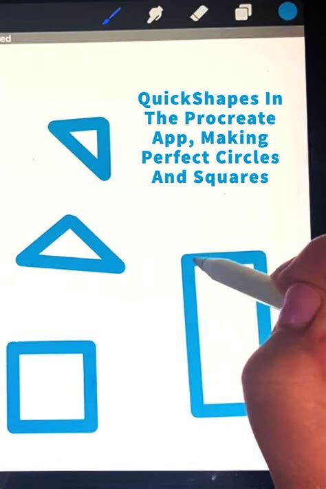 QuickShapes In The Procreate App Making Perfect Circles And Squares A Perfect Circle