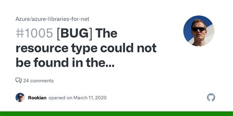 Bug The Resource Type Could Not Be Found In The Namespace Microsoft