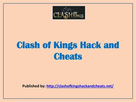 PPT - Clash Of Kings-Clash Of Kings Hack And Cheats PowerPoint Presentation - ID:7249656