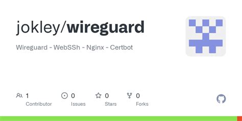 Github Jokleywireguard Wireguard Webssh Nginx Certbot