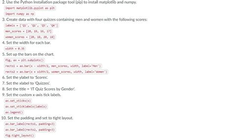 Solved 1 Import Matplotlibpyplot As Plt 2 Import Numpy As
