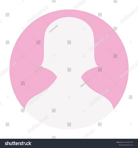 Female Placeholder Symbol Icon Illustration Stock Illustration