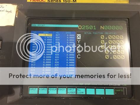 Fanuc OM Is Ignoring The Tool Offset Table How Do I Re Enable It