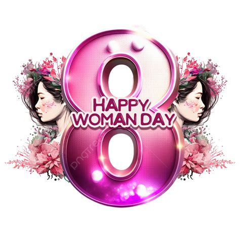 8 مارس اليوم العالمي للمرأة ورق وردي أبيض شفاف 8 مارس اليوم العالمي