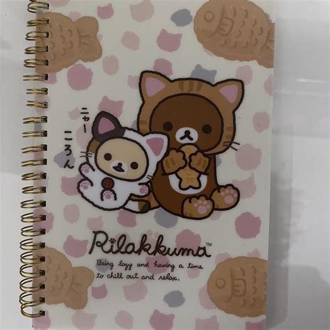 Cute Rilakkuma Note Book Depop