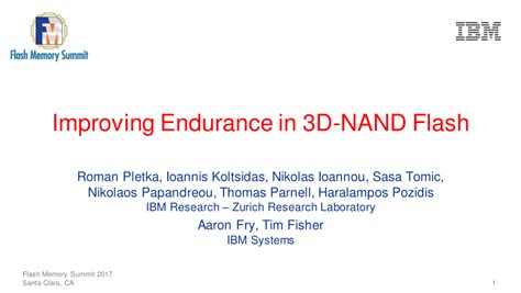 Pdf Improving Endurance In 3d Nand Flash