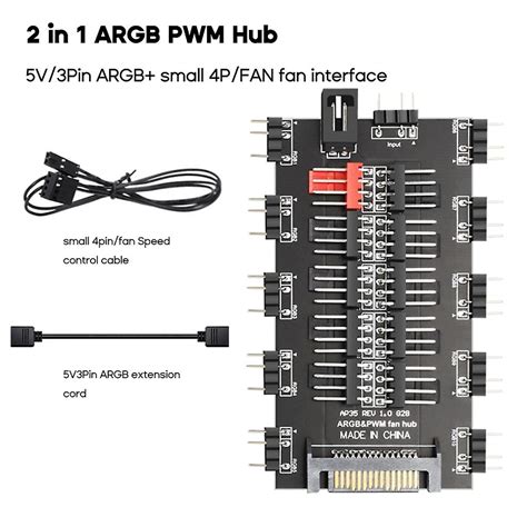 Pwm Fan Argb Led In Hub Wireless Controller To Multi Way Hub Splitter Fruugo DE