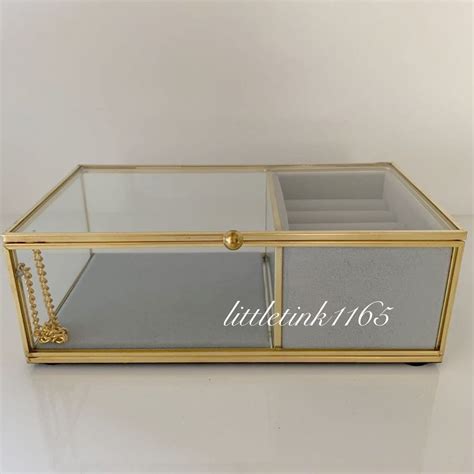 ガラスジュエリーケース ジュエリーボックス 宝石箱 アクセサリーケース アクセサリーボックス複数用｜売買されたオークション情報、yahooの商品情報をアーカイブ公開 オークファン